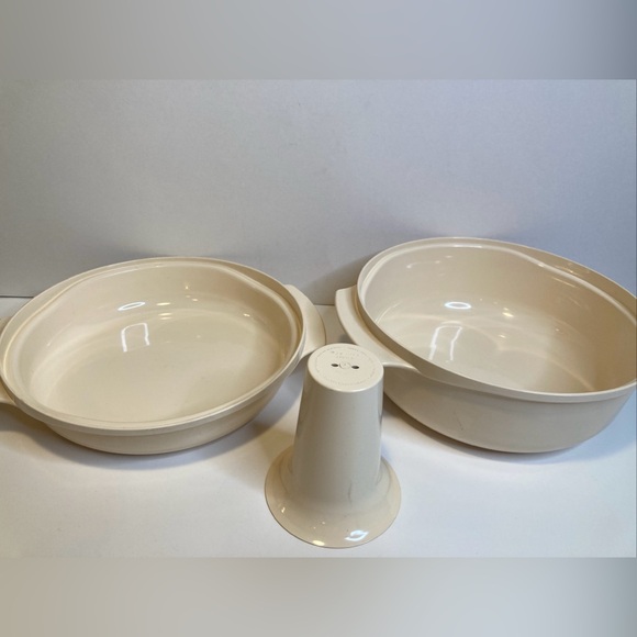 Tupperware | Kitchen | 3 Pc Vintage Tupperware Microwave Stack Cooker ...